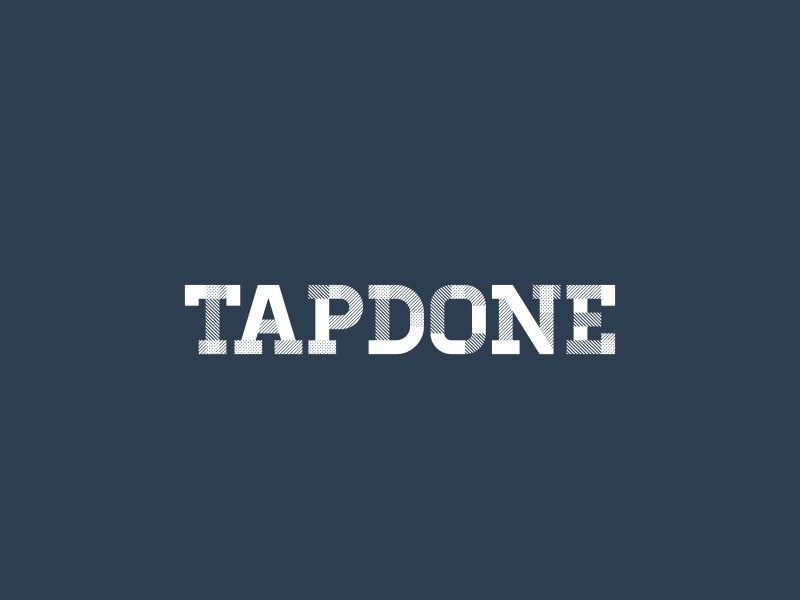 TapDone logo generated by AI logo maker - Logomakerr.ai