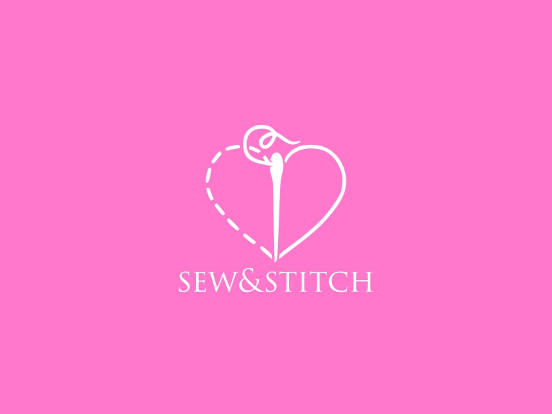 sew&stitch logo generated by AI logo maker - Logomakerr.ai