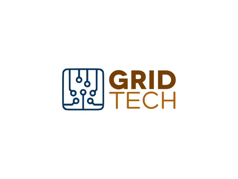 GRID TECH logo generated by AI logo maker - Logomakerr.ai