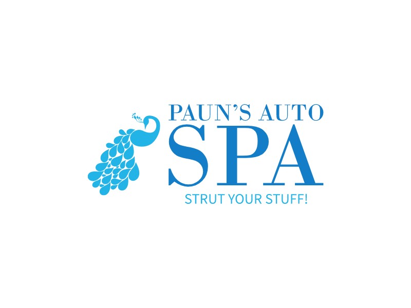 Paun’s Auto Spa logo generated by AI logo maker - Logomakerr.ai