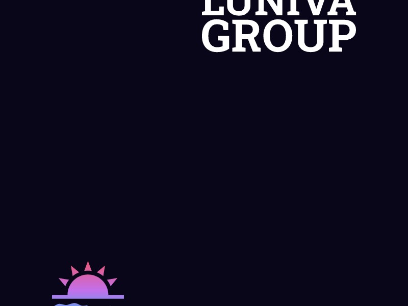 Luniva group logo generated by AI logo maker - Logomakerr.ai
