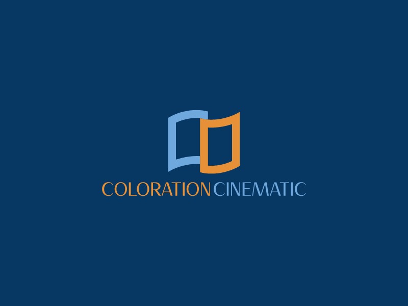 COLORATION CINEMATIC logo generated by AI logo maker - Logomakerr.ai