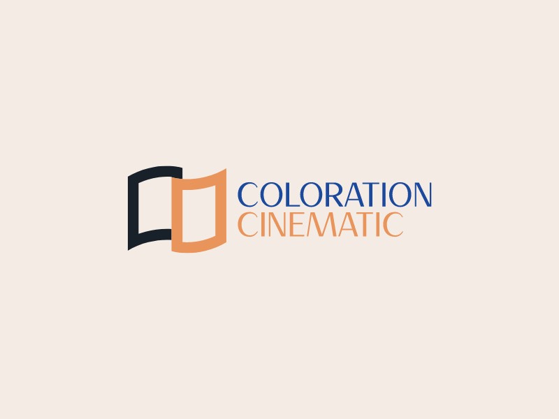 COLORATION CINEMATIC logo generated by AI logo maker - Logomakerr.ai