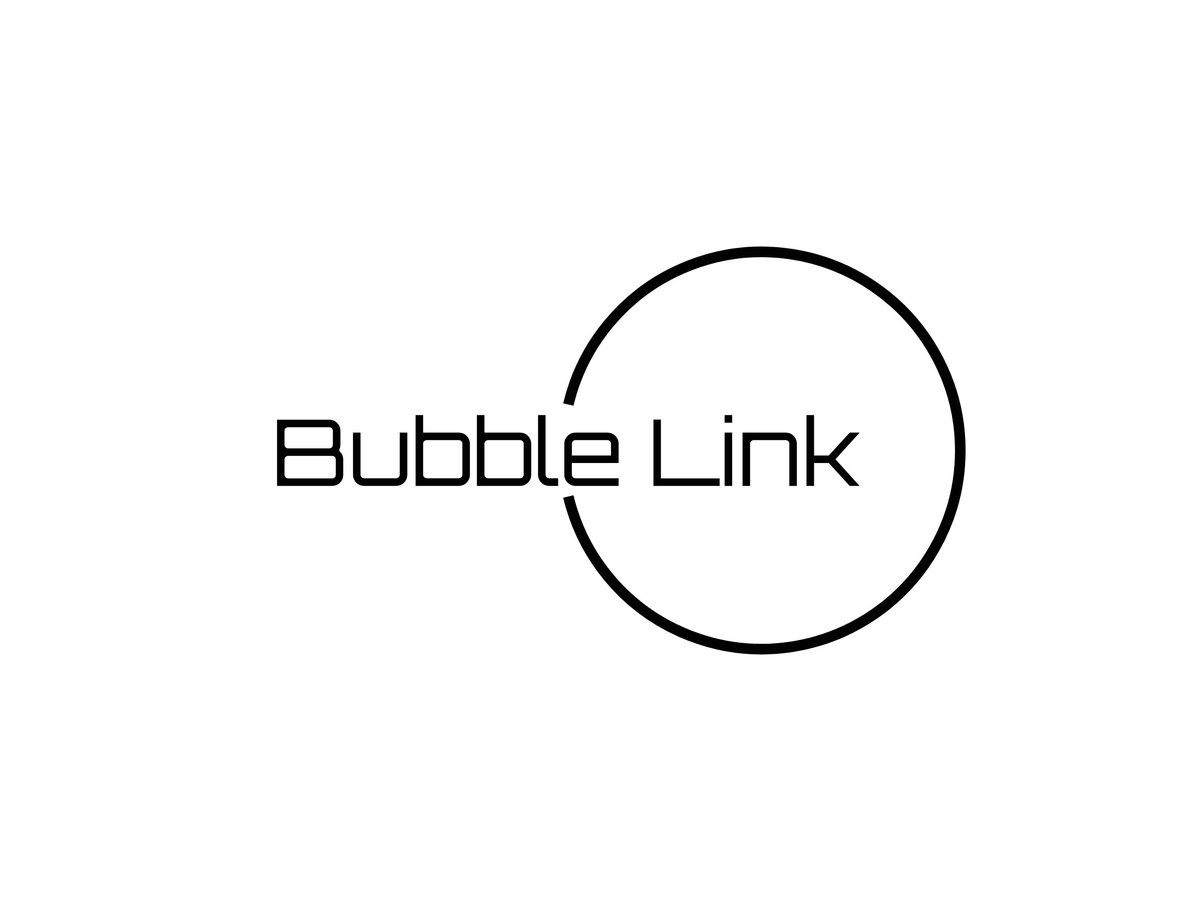 Bubble Link logo generated by AI logo maker - Logomakerr.ai