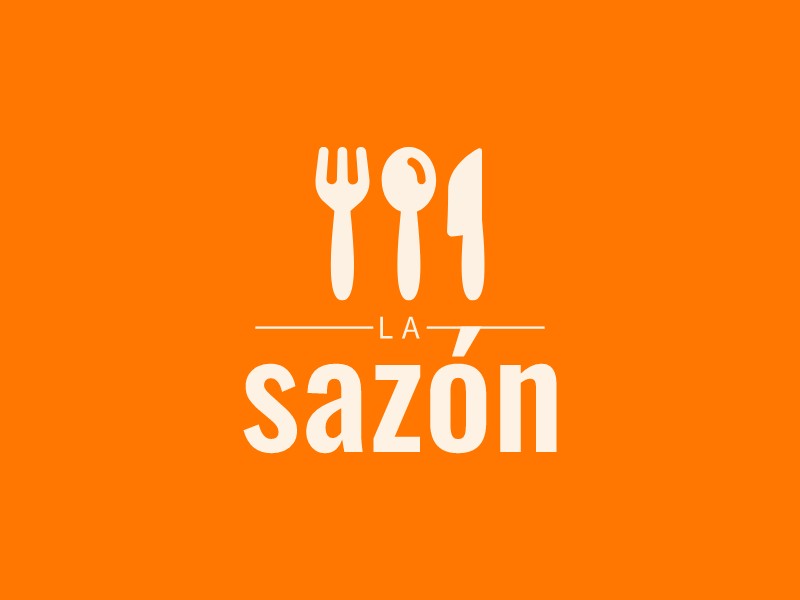 sazón logo generated by AI logo maker - Logomakerr.ai