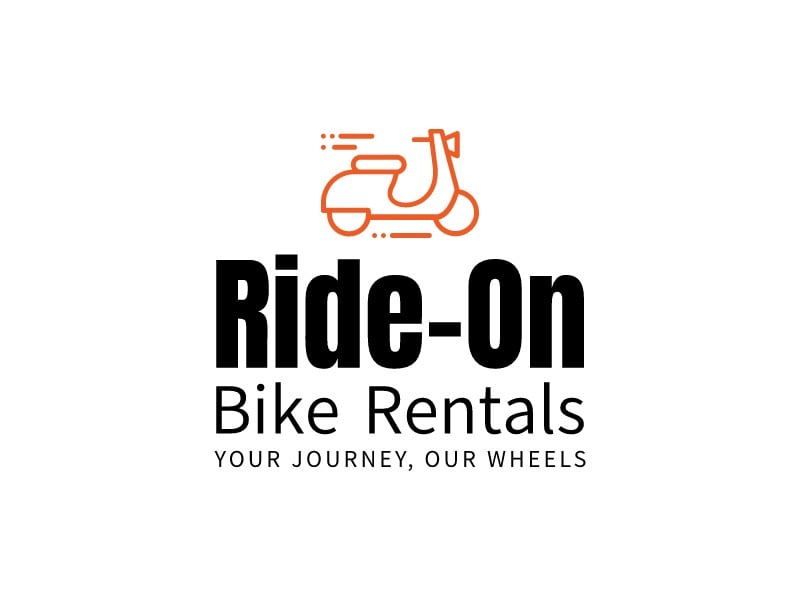 Ride-On Bike Rentals logo generated by AI logo maker - Logomakerr.ai