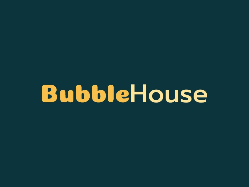 Bubble House logo generated by AI logo maker - Logomakerr.ai