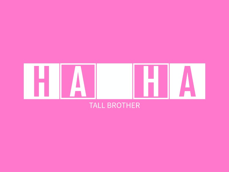ha ha logo generated by AI logo maker - Logomakerr.ai