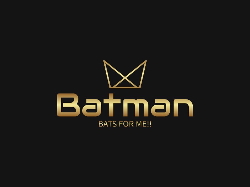 Batman logo generated by AI logo maker - Logomakerr.ai