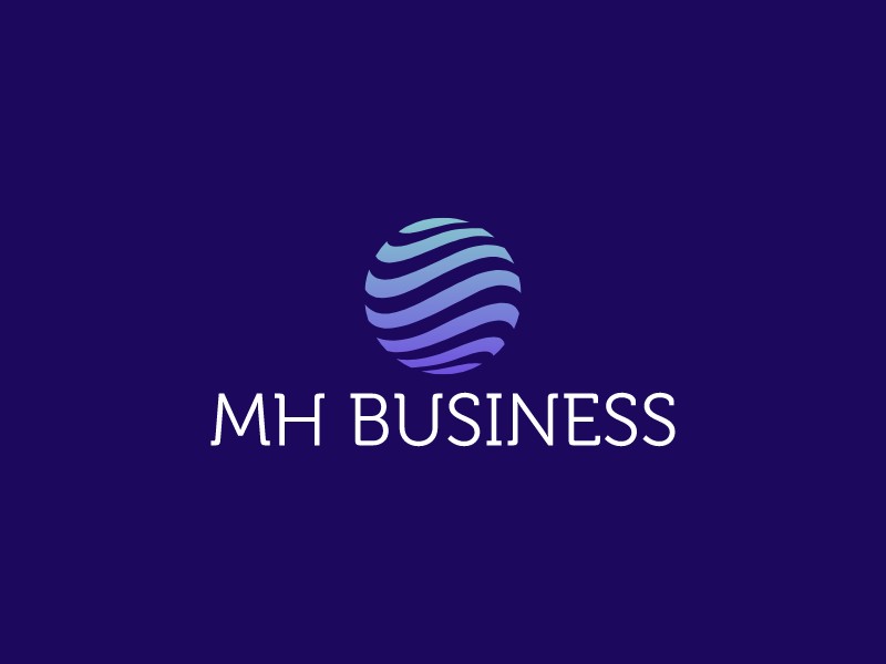 MH BUSINESS logo generated by AI logo maker - Logomakerr.ai
